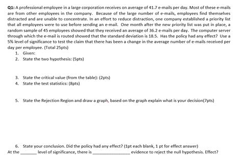 Solved Problem Pts Calculate The P Values For All Chegg