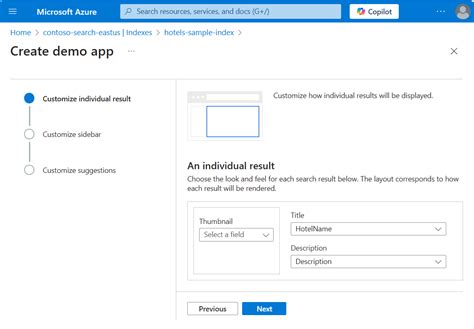 クイック スタート azure portal でデモ アプリを作成する azure ai search microsoft learn