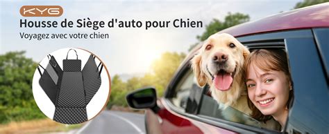 Kyg Housse De Siège Pour Chien Protection Voiture Chien Protege