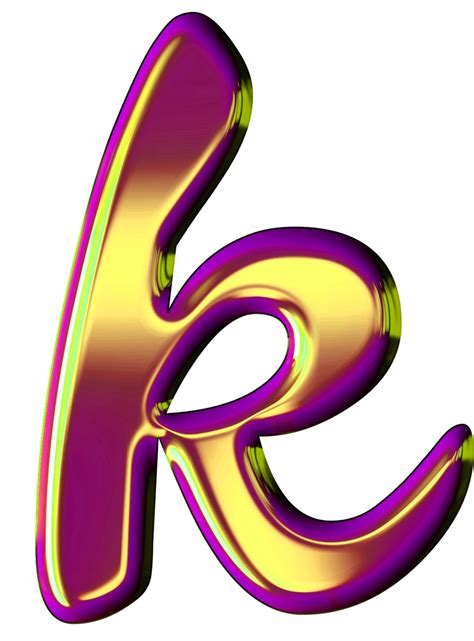 Purple Golden Alphabet Png