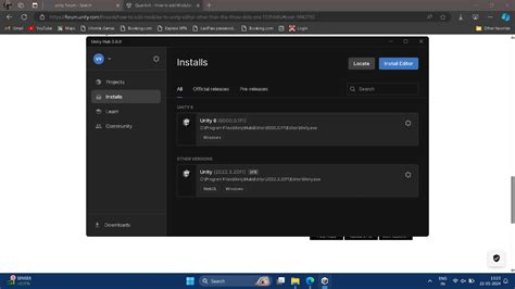 How To Add Modules To Unity Editorother Than The Three Dots One Getting Started Unity