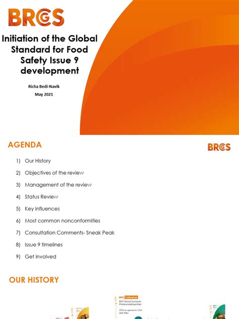 Brcgs Global Standard Food Safety Issue 9 Development Pdf