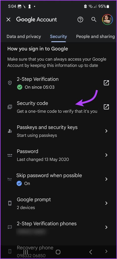 How To Use Google Security Code To Sign In To Google