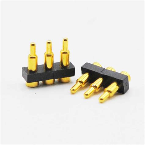 Pitch 2 54mm Smt 3 Pin Pogo Pin Connector Spring Loaded Contact Pins