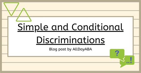 Simple And Conditional Discriminations Section G 10