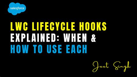 Lwc Lifecycle Hooks When And How To Use Each Complete Guide 2025 Jeet Singh