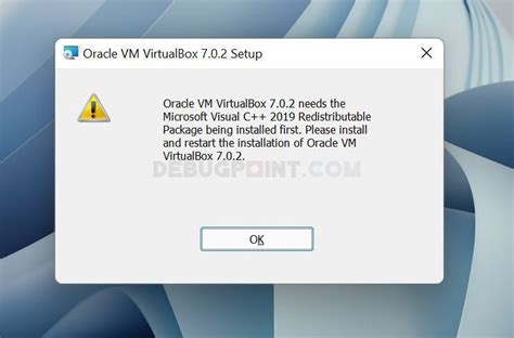 Fixed Virtualbox Needs Microsoft Visual C 2019 Redistributable Package