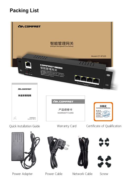 4 10 100mbps wan 1 lan port comfast gateway ac g grandado