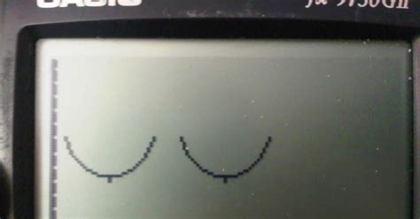 How To Draw Objects On A Graphical Calculator How To Draw A Pair Of Breasts On A Calculator
