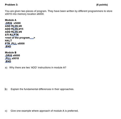 solved problem 3 6 points you are given two pieces of