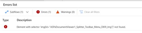 how to solve cannot click element on web page in power automate desktop