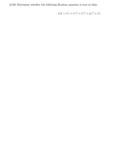 Solved 229 Determine Whether The Following Boolean