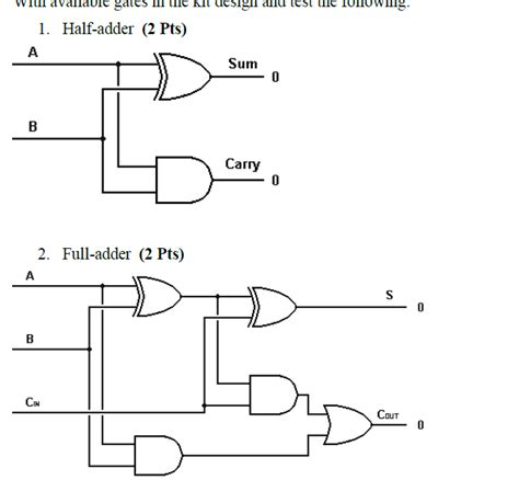 Circuit Diagram Of Half And Full Subtractor Circuit Diagram