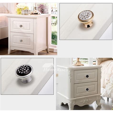 Crystal Knobs Gold Silver Zinc Alloy Dresser Cabinet Closet Bedroom