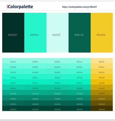 Teal Green Color Combination