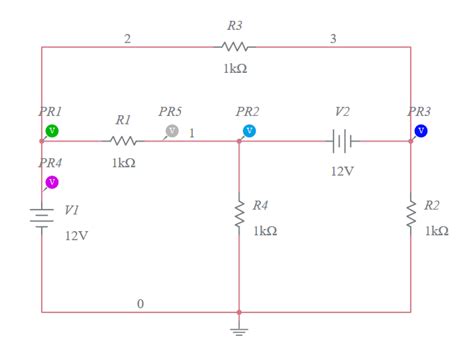 Nodal Analysis Supernode Multisim Live