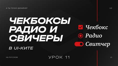 Чекбоксы радио и свичеры или Checkbox Radio button Toggle Изучаем UI KIT YouTube
