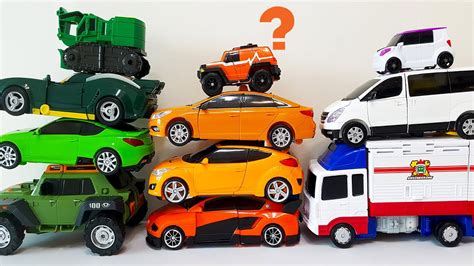 헬로카봇 또봇 장난감자동차 트럭 포크레인 변신놀이 Cabot Tobot Car Toys Transformation Play