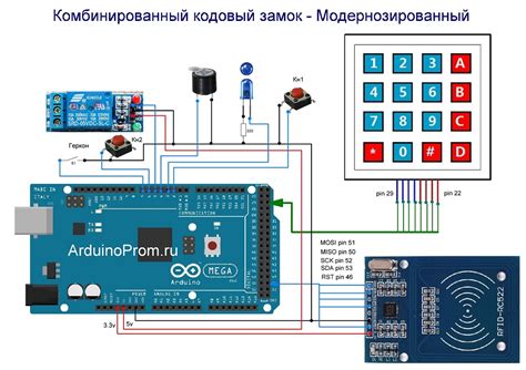 Комбинированный кодовый замок на arduino