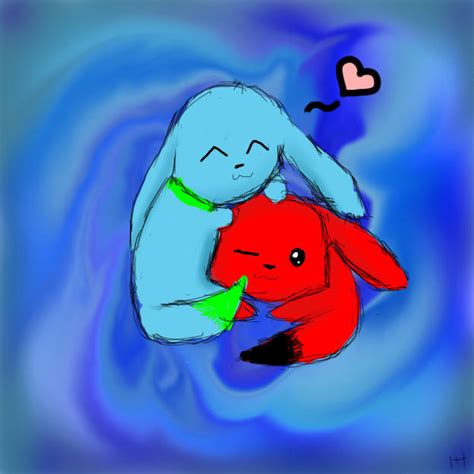Eevee Hug By Iceshadowwolf99 On Deviantart