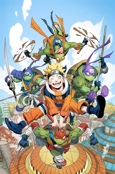 Uzumaki Naruto Leonardo Raphael Donatello And Michelangelo Naruto