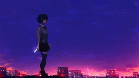Anime Rooftop Wallpapers Top Free Anime Rooftop Backgrounds