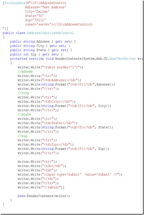 Zeeshan Hirani Setting Default Values On Your Custom Control