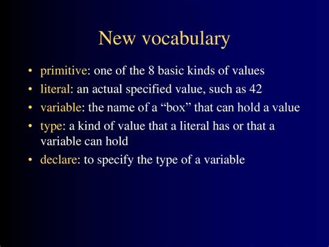Introduction To Primitives Ppt Download
