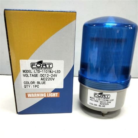 Jual Warning Light Rotary Ltd Mj Lampu Led Buzzer Bisa Bunyi Fort Biru Vac