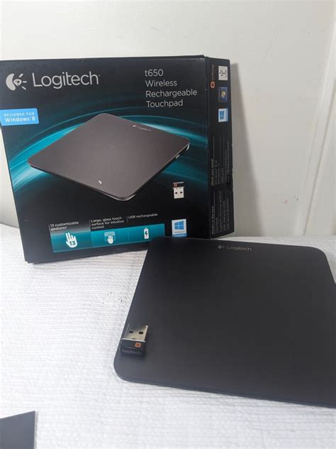 Logitech T Wireless Rechargeable Touchpad With Unifying Receiver No Cord Mice Trackballs