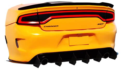 Charger Hdpe Rear Diffuser Matte Black 15 23 Charger Free Shipping