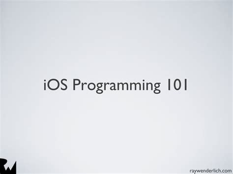 Ios Programming 101 Ppt Computer Software And Applications Computing