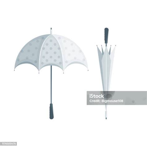 도트 세트 열기 및 닫힌보기에서 사실적인 상세한 3d 우산 벡터 0명에 대한 스톡 벡터 아트 및 기타 이미지 0명 3차원 형태 가리키기 Istock