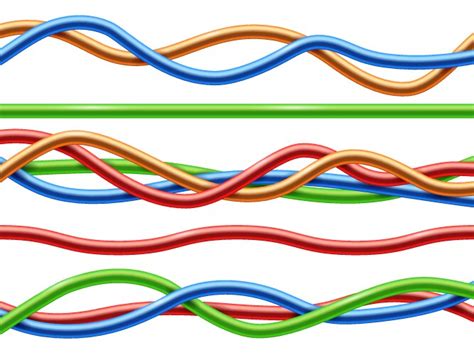 Network Cables Vector Images Over