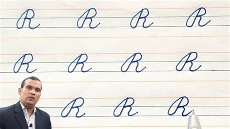 Capital Letter R In Cursive How To Write Letter R Youtube