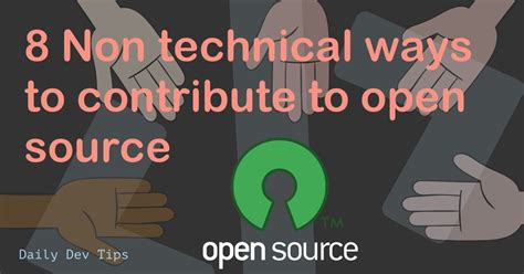 8 non technical ways to contribute to open source