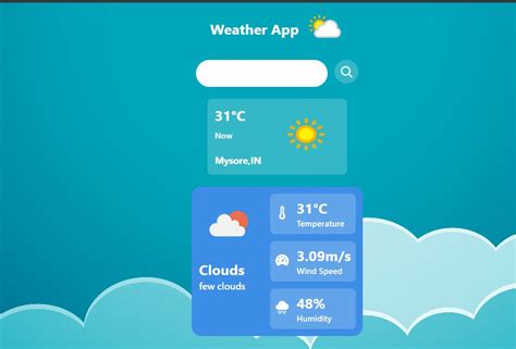 Weatherapp Webdevelopment Apiintegration Coding Techprojects