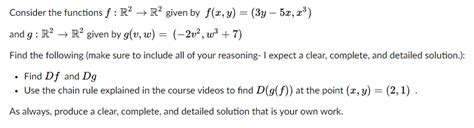 Consider The Functions Fr2→r2 Given By