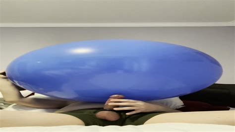 Inflating Huge Balloon To Orgasm