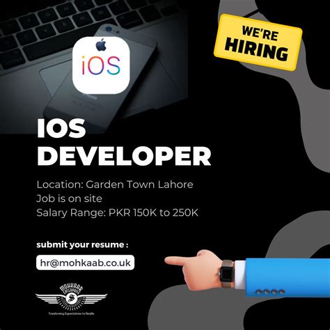 Mohkaab Enterprise On Linkedin Hiring Developerjobs Iosdevelopers Lahore Jobalert