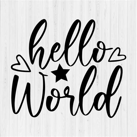 Hello World SVG Design MasterBundles
