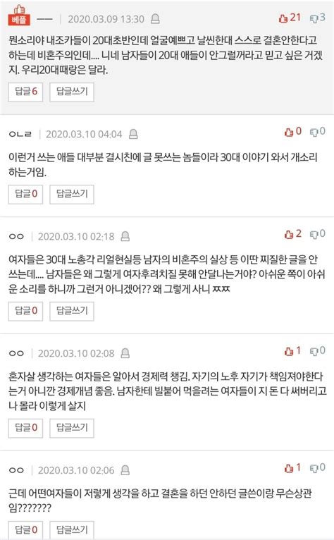 30대 노처녀들이 많아지는 이유 포텐 터짐 최신순 에펨코리아