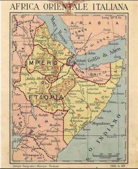 Ethiopia Eritrea And Somalia Were Once A Single Country Italian East