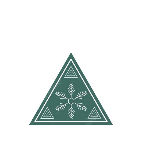 Snowflake Christmas Triangle Triangle Snowflake Christmas Snowflake