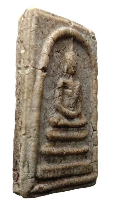 พระสมเด็จวัดระฆัง พิมพ์ใหญ่พระประธาน พิมพ์พระแก้ว หลวงวิจารณ์ พระสภาพเก่าเก็บ ขนาด 2 5x3 7 Cm