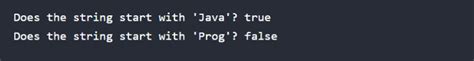 Java String Startswith Method Explained With Examples