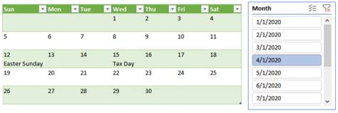 Power Query Calendar Excel University
