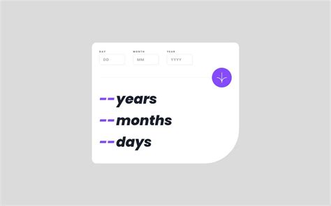 Frontend Mentor Age Calculator Using React And Chakra Ui Coding Challenge Solution