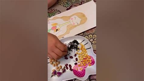 نقاشی اعضای داخلی بدن با حبوبات🎨 Youtube