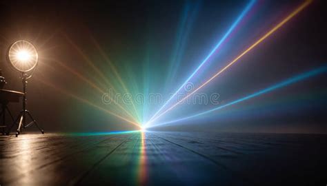 Conceptual Representation Of Natural Visible Light Refracted And Divided Into Its Color Spectrum